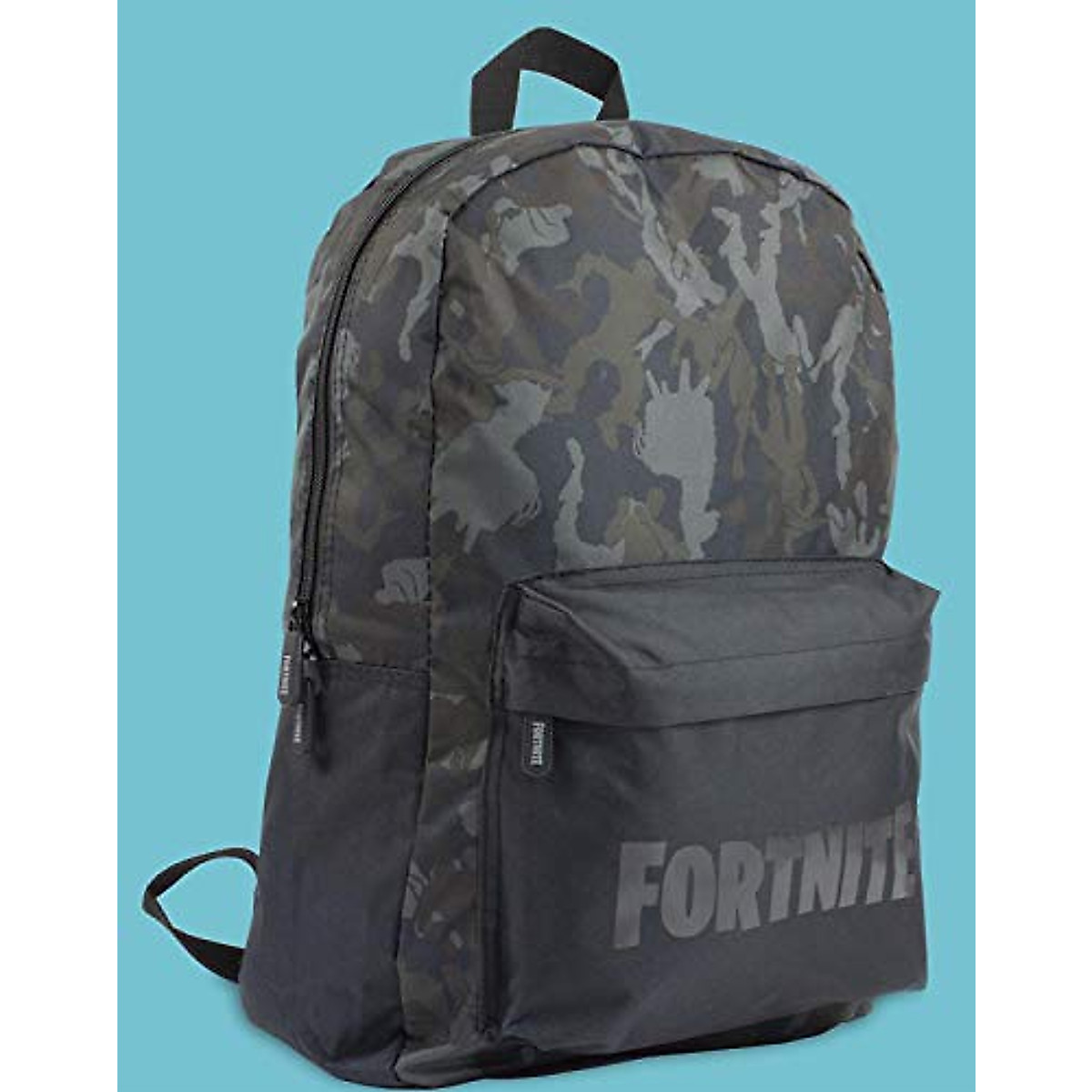 FORTNITE Character Camo Llama All Over Print Black/Khaki Backpack Bag