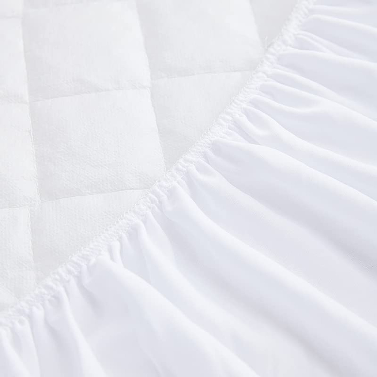 Waterproof Crib Mattress Protector Pad - 2 Pack - Washable and Comfy Crib Mattress Protector Baby Fitted Bed Sheets (52*28*9 inches)