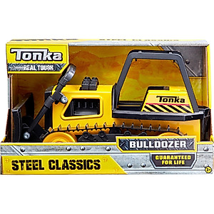 Tonka Steel Bulldozer Vehicle, Yellow