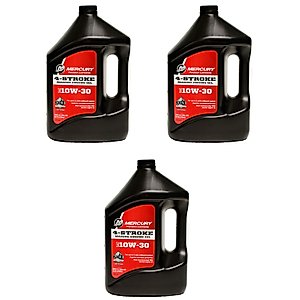 Mercury Marine 4-Stroke 10W-30 Outboard Motor Oil One Gallon # 8M0078626