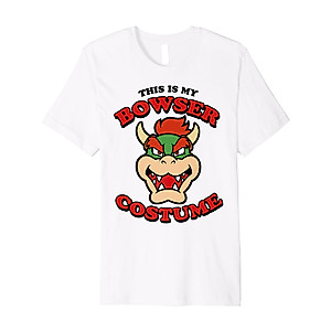 Nintendo Super Mario Bowser Costume Graphic Premium T-Shirt