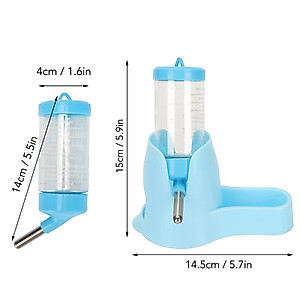 Tnfeeon Hamsters Water Bottle,Hamster Hanging Water Bottle 3 in 1 Hamster Automatic Drinking Dispenser for Small Animals, Dwarf, Gerbil, Chinchilla Cage