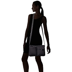 Vera Bradley Women's Cotton Utility Small Crossbody Purse, Black - Recycled Cotton, One Size