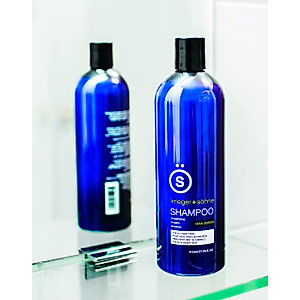 Krieger + Shne Shampoo for Men - 16oz (1 Bottle) Invigorating Shampoo with Tea Tree Oil & Peppermint Oil, Paraben Free Formulated to Heal Dry Scalp, Dandruff, and Prevent Hair Loss