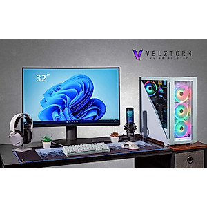 Velztorm Gladio CTO Powerful Gaming Desktop PC Liquid-Cooled (AMD Ryzen 9 5900X 12-Core, 64GB DDR4, 4TB PCIe SSD + 6TB HDD (3.5), GeForce RTX 3090 24GB, WRGB Fans, AC WiFi, BT, Win 10 Home) VELZ0002