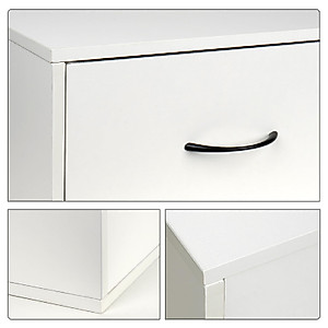 Filano Floating Nightstand Shelf with Drawer, Bedside Shelf Wall Mounted Nightstand, White Bed Side Table/Night Stand with Drawer, Small Wall Shelves for Bedroom Modern Decor