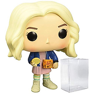 Funko POP [Stranger Things] - Eleven in Wig with Eggos Limited Edition Chase Pop! Vinyl Figure (Bundled with Compatible Pop Box Protector Case), Multicolor, 3.75 inches