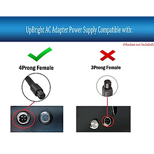 UpBright 4-Prong 42V AC/DC Adapter Compatible with Voyager Hover-4040HB-GRN 4040HB-GRN 36V 37V 2Ah Lithium Ion Battery HOVER4040HB-GRN-STK-1 HOVER4040HB-PNK-STK-1 HOVER-4040HB-GN Power Supply Charger