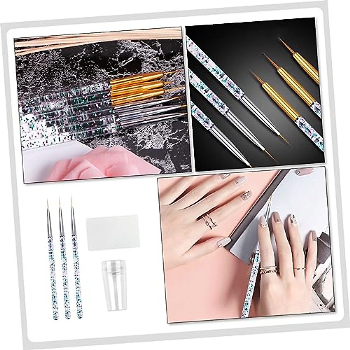 FRCOLOR 1 Set Nail Brush Seal Para Uñas Acrilicas Nail Accessories Nail Tech Accessories Nail Art Painting Brushes Nail Art Pen Manicure Art Pen Nail Painting Pen Nail Scraper Care