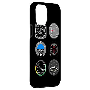 iPhone 12 Pro Max Airplane Instruments Cool Aeroplane Plane Aviation Pilot Case