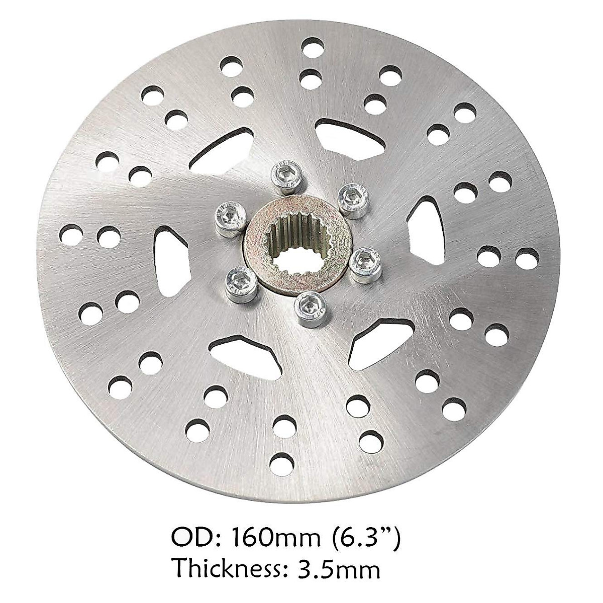 WPHMOTO Rear Axle Shaft Kit with 4.10-6 Front/Rear Wheels Tires Rims Brake Assembly and Chain & Sprocket & Steering Knuckle Kit for Go Kart Quad Trike Drift Bikes