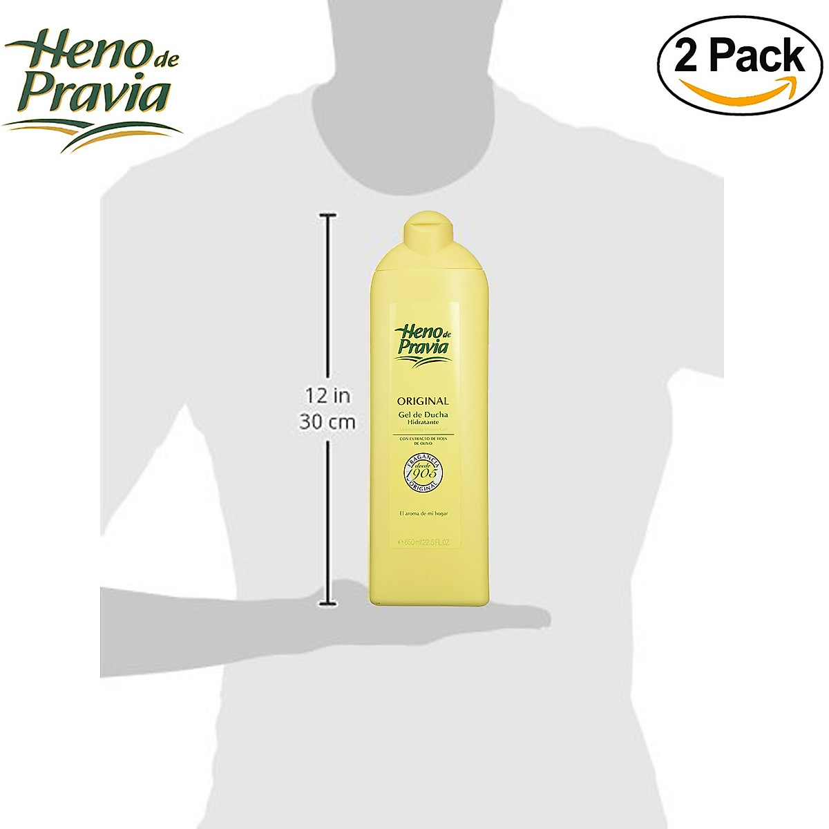 Heno de Pravia Shower Gel 22.5 Oz. 2-PACK Original