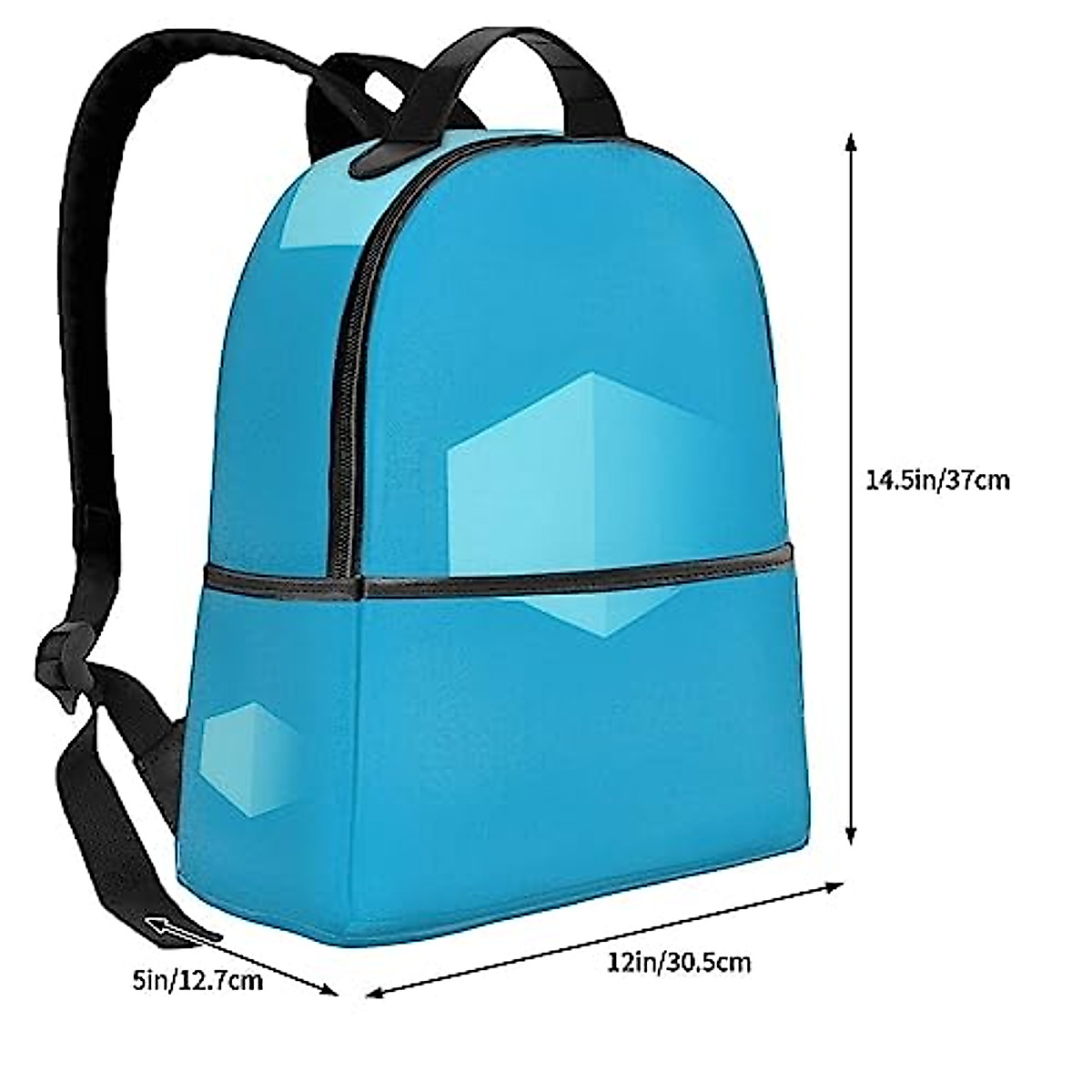 BAFAFA Azure Printed Travel Backpack Business Work Bag Computer Bag Outdoor Sports Rucksack