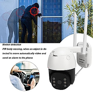 Solar Security Camera, 1080P Solar & Battery Powered Outdoor Camera with PIR Human Detection, APP Video Playback, IP66 Waterproof, for Home Security