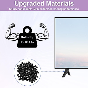 (Upgraded Version) TV Stand Base for TCL Roku TV Legs, Replacement for TCL 32" 40" 43" 49" 50" 55" 65" 32S359 32S355 40S355 43S455 50S525 55S435 65S455 Roku TV Legs Replacement for TCL TV with Screws