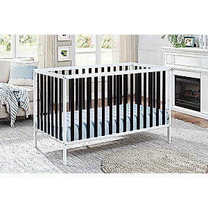 Baby Cache Deux Remi Island 3-in-1 Convertible Crib (Do Re Me) White & Black