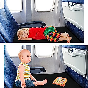 DINGET Toddler Airplane Bed - Airplane Seat Extender for Kids for Leg Rest & Lie Down Kids Airplane Travel Bed Essentials for Flying Sleeping