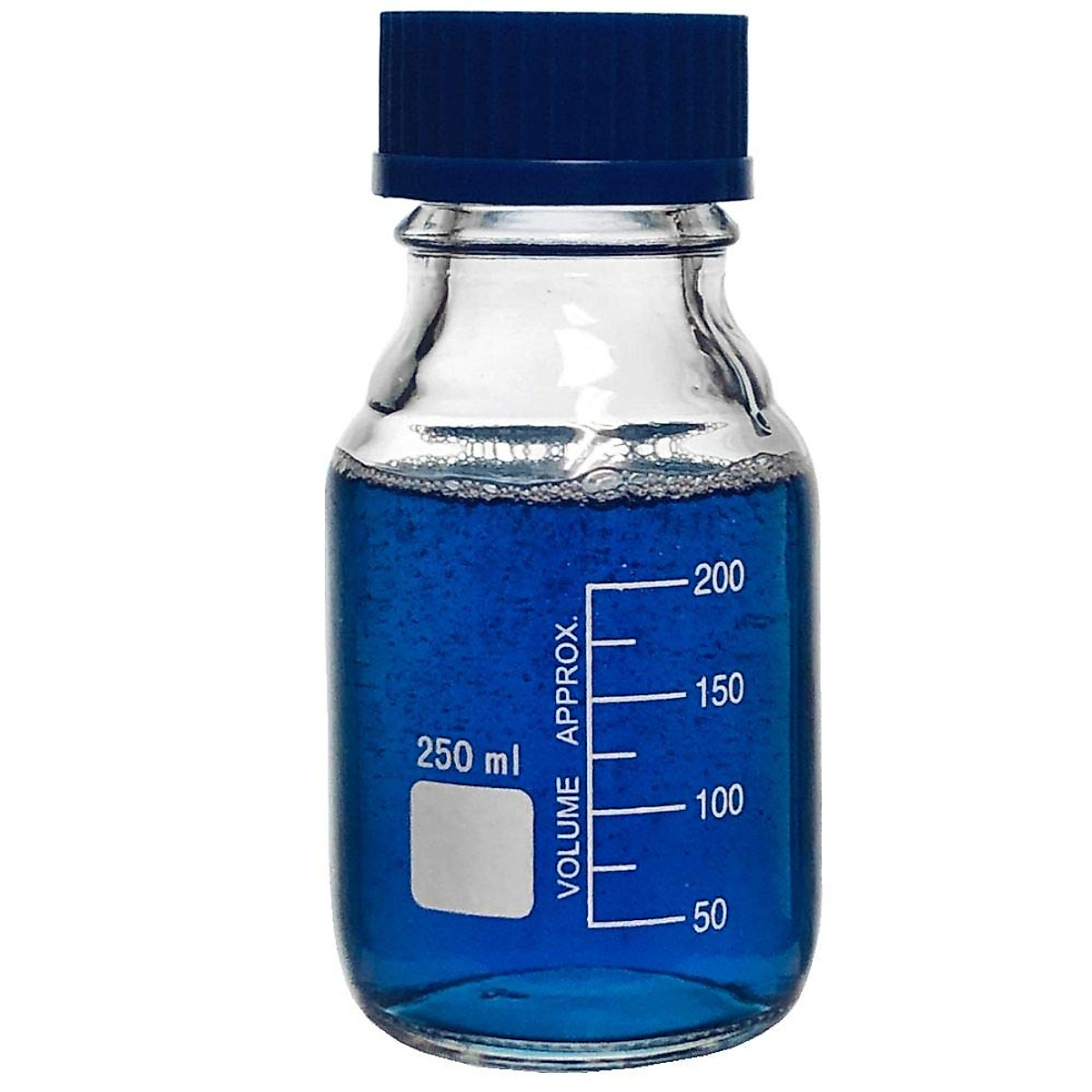 Karter Scientific 250ml Glass Round Media Storage Bottles with GL45 Screw Cap, Borosilicate Glass, 251L9 (Pack of 4)