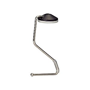 LIHIT LAB Lightweight Purse Hanger for Table, Bag Hanger, Purse Holder, Desk Hook for Gym, Restaurant, Office, Holds up to 11 pounds, 4" x 2'', Black (A7595-24)