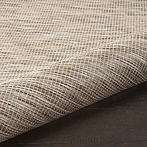 Nourison Positano Indoor-Outdoor Beige 6' x 9' Area Rug, Easy Cleaning, Non Shedding, Bed Room, Living Room, Dining Room, Backyard, Deck, Patio (6x9)