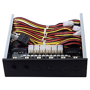 CY Hard Disk 6 Ways Control System Intelligent Control Management System HDD SSD Power Switch with 5.25 CD-ROM Bay
