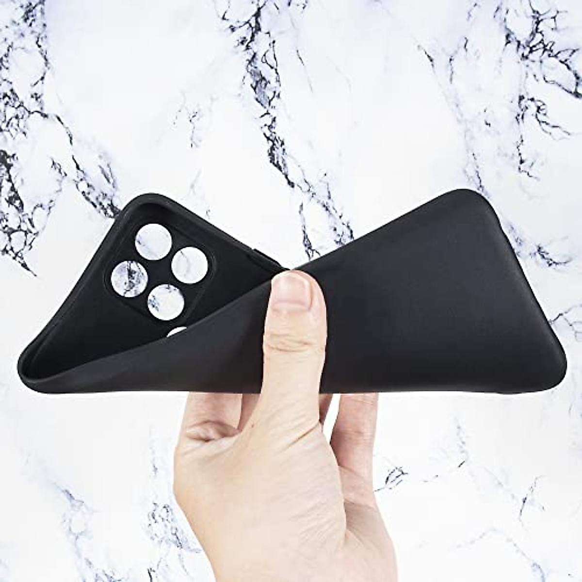 AQGG for Infinix Smart 6 [6.60"] Case, Soft Silicone Bumper Shell Black Flexible Rubber Phone Protective Cases TPU Cover for Infinix Smart 6 -A lot of Love