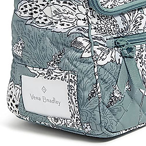 Vera Bradley Women's Performance Twill Crossbody Lunch Tote, Tiger Lily Blue Oar, One Size