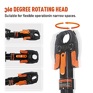 iGeelee Hydraulic Copper Pipe Press Tool with 1/2",3/4" and 1" Dies for Copper Pipe Fitting and 3/8",1/2",5/8",3/4",1" Dies for ASTM F1807 Pex Pipe Copper Ring (HT-1950E)