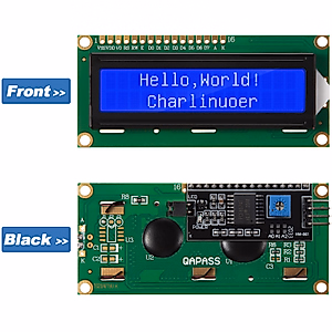 Weewooday 8 Pieces IIC TWI I2C LCD Serial Interface Adapter and LCD Module Display Backlight Compatible with Arduino R3 MEGA2560