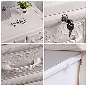 Plastic Drawers Dresser with 6 Drawers, 19.6 x 13.7 x 40.1 Plastic Tower Closet Organizer with Silent Wheels Suitable for Apartments Condos And Dorm Rooms, Gdrasuya10