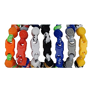 Pick Your Number - Twisted Titanium Sports Tornado Necklace (Royal Red)