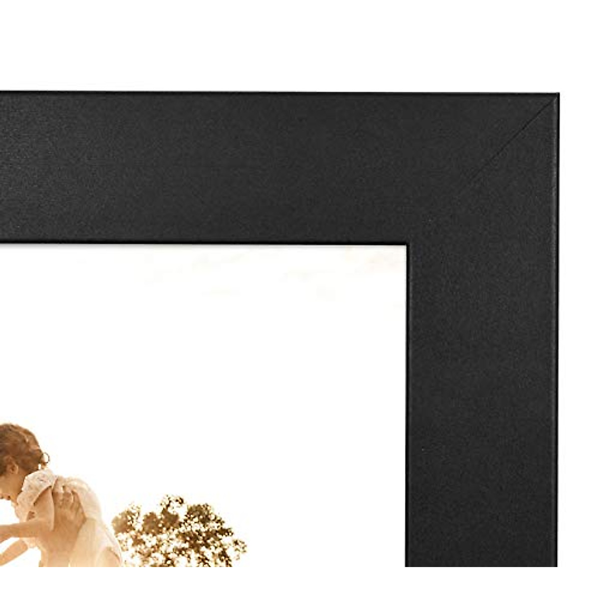 Golden State Art, 4x6 Double Picture Frame Vertical Hinged Photo Frame 2 Opening Folding Family Frames Collage, with Real Glass (4x6, Black, 1-Pack)