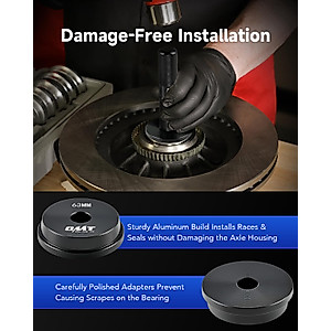 Orion Motor Tech Bearing Press Kit, 10pc Bearing Race and Seal Driver Set with Seal Driver and 9 Bearing Adapters, Seal Installer Bearing Driver Kit for Bearing Installation, with Blue Case