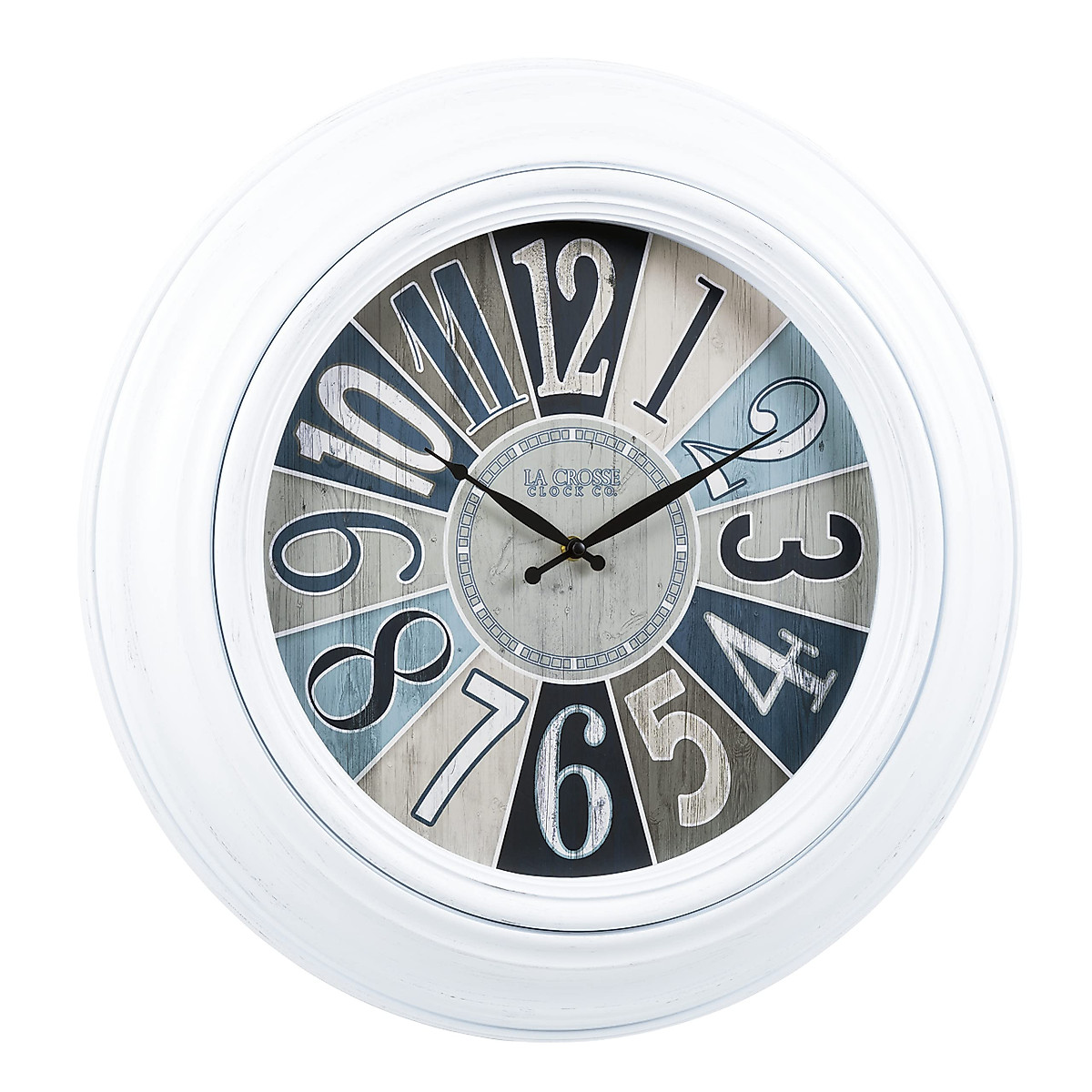La Crosse Technology 22" Lakeside White Quartz Analog Wall Clock - 404-3056