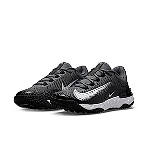 Nike Alpha Huarache Elite 4 Baseball Turf Shoes Black | Gray Size 12.5 Medium