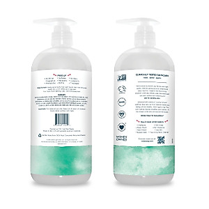 Kirk's 3-in-1 Head to Toe Nourishing Liquid Cleanser & Travel Size Bar Soap - for Men, Women & Children - Premium Coconut Oil & Aloe Vera- Non GMO & Vegan -Mint & Eucalyptus - 32 Fl Oz