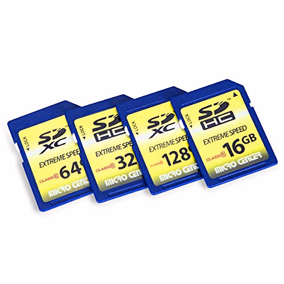 64GB SD Card Class 10 SDXC Flash Memory Card Full Size SD Chip USH-I U1 Trail Camera Memory Card by Micro Center (2 Pack)
