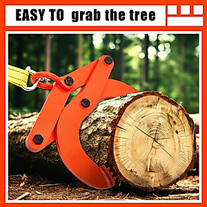 Wowangce Truck Pallet Puller Clamp Kit 1t/2205lbs Pallet Puller Clamp Truck Pallet Pulling Scissor Grabber Hook and 2" x 13.1ft Tow Strap Nylon Webbing with Gloves for Pulling Pallets Wood Heavy Thing