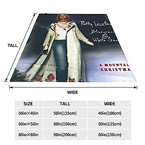 Flannel Blanket Patty Loveless Soft Lightweight Throw Blanket Warm Durable Sofa Couch Decor Beding 50"X40"