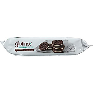 Gluten Free by Glutino Chocolate Vanilla Creme Cookies, Decadent Cookie, 10.5 Ounce