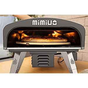 Mimiuo Outdoor Gas Pizza Oven Portable Propane Pizza Grilling Stove with Automatic Rotation System, Oven Cover, Pizza Stone and Pizza Peel - (Tisserie G-Oven Series) - Global Patent
