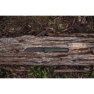 Gerber Gear Pledge Pocket Knife with Pocket Clip - 3.7" Full Panel Plain Edge Blade Folding Knife - EDC Gear and Equipment - Omni Gray