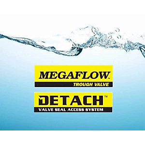 Jobe Valves J-MFV0100DLT Megaflow Trough Valve, 200L/Min, 150PSI, 1" NPT Inlet, Detach Long Tail