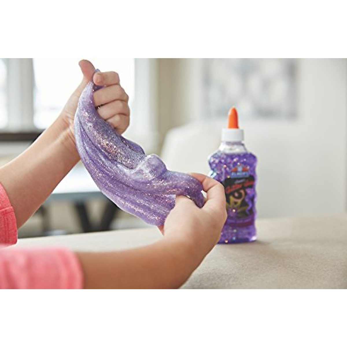 Elmer's Classic Glitter Glue, 6 Ounces, Assorted Primary Colors, Set of 3 - E317