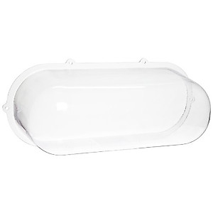Morris Products 73091 Polycarbonate Vandal/Environmental Shield Guard Exit and Emergency Light, 18.7" Width, 6.5" Depth, Used with Emergency Lights