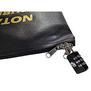 Black Notary Bag Lock