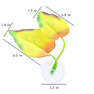 Aquazone 7 PCS Aquarium Decor Variety Pack, Bi-Leaf Betta Hammock Soft for Hiding Bubbling Snuggling Spawning Resting Spot, Aquarium Lifelike Plants, Great Valued Premium Aquarium Decoration Set
