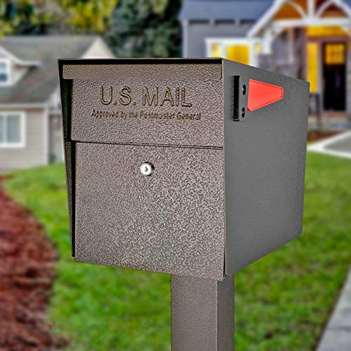 Mail Boss 7108 Security, Bronze Curbside Locking Mailbox,Medium