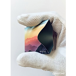 8 RFID Blocking Sleeves, Credit Card Protector, Anti-Theft Credit Card Holder, Easy to Recognize, 8 Different Themes, Wood, Denim, Leaves, Candies, Oranges, Vivid Sky, Astronaut, Blue Ink Swirl