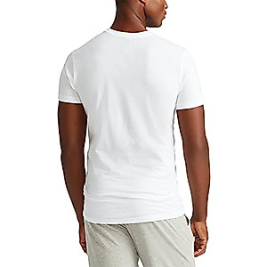 POLO RALPH LAUREN Underwear Men's 3 Pack Slim Fit V Neck Tees, White, L